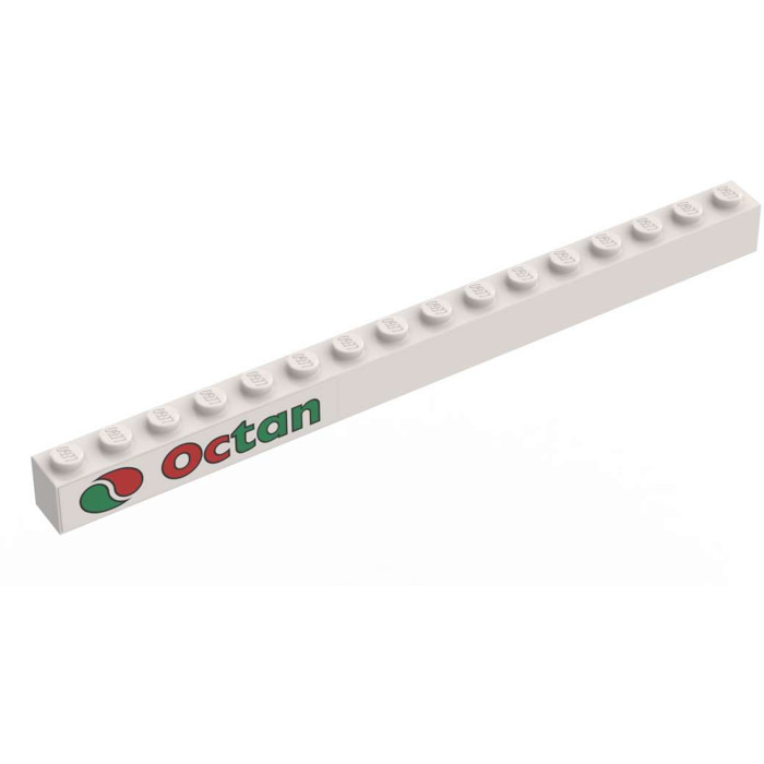LEGO Brick 1 x 16 with Octan Logo Sticker (2465) | Brick Owl - LEGO ...