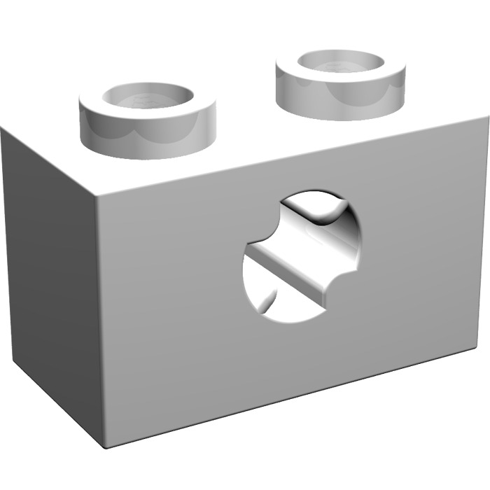 LEGO White Brick 1 x 2 with Axle Hole ('X' Opening) (32064) | Brick Owl ...