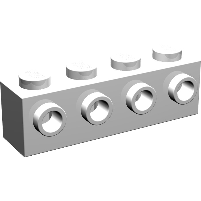 LEGO White Brick 1 x 4 with 4 Studs on One Side (30414) | Brick Owl ...