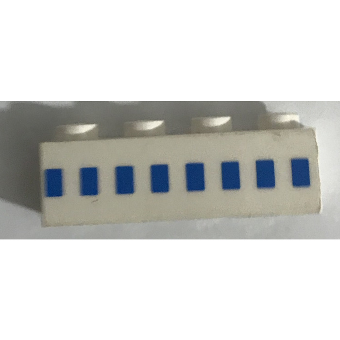 LEGO White Brick 1 x 4 with Windows Sticker (3010) | Brick Owl - LEGO ...