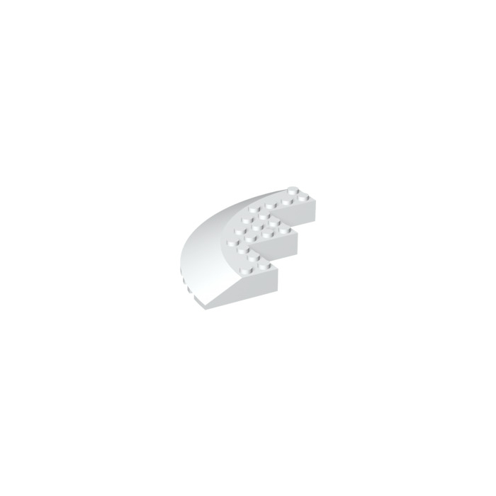 LEGO White Brick 10 x 10 Round Corner with Tapered Edge (58846) | Brick ...