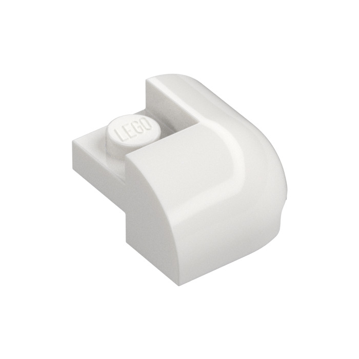 LEGO White Brick 2 x 2 Round Corner with Recess (5846) | Brick Owl ...
