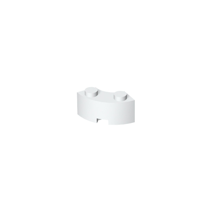 LEGO White Brick 2 x 2 Round Corner with Stud Notch and Reinforced ...