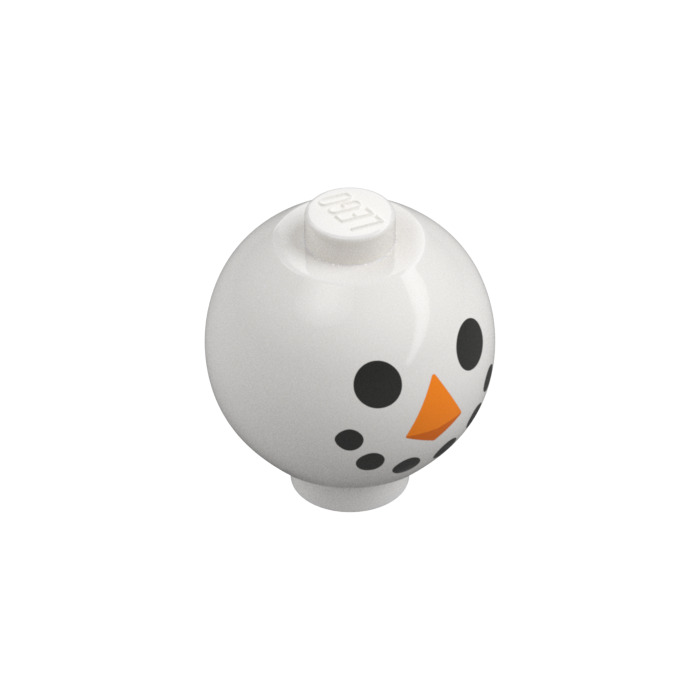 LEGO Brick 2 x 2 Round Sphere with Snowman Face (37837) | Brick Owl ...