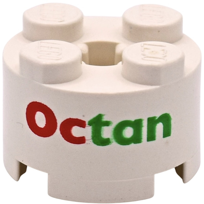 LEGO Brick 2 x 2 Round with Octan (6143 / 81896) | Brick Owl