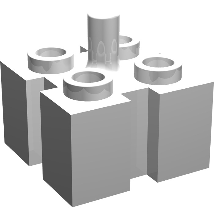 LEGO Brick 2 x 2 with Grooves and Pin (47117) | Brick Owl - LEGO ...