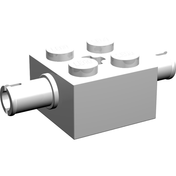LEGO White Brick 2 x 2 with Pins and Axlehole (30000 / 65514) | Brick ...