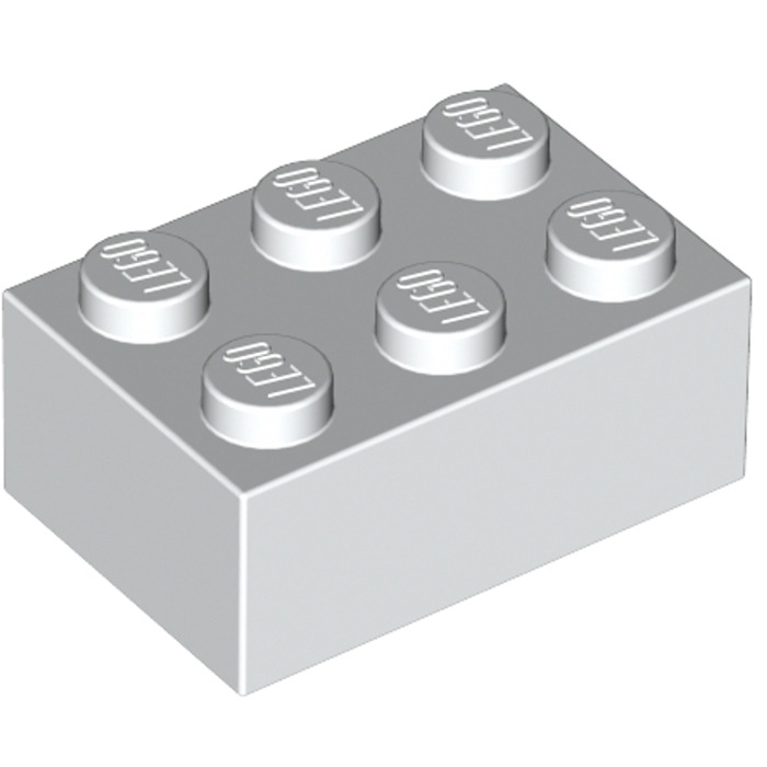 LEGO White Brick 2 x 3 (3002) | Brick Owl - LEGO Marketplace