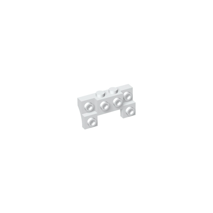 LEGO White Brick 2 x 4 x 0.7 with Front Studs and Thin Side Arches ...