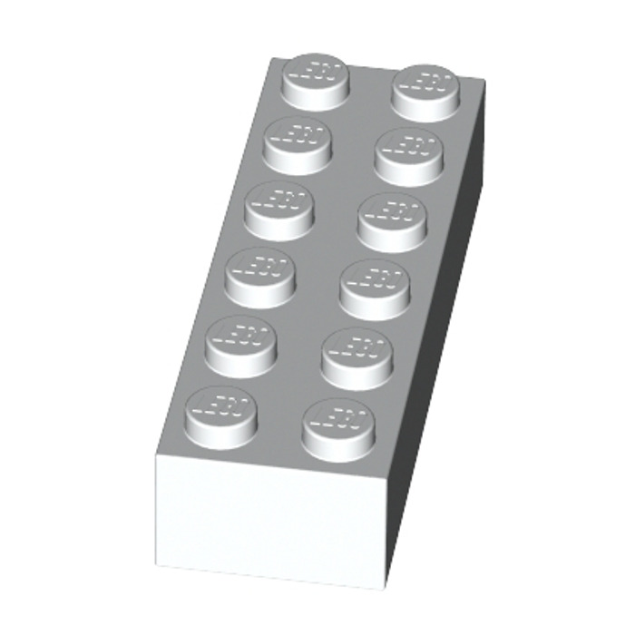 LEGO White Brick 2 x 6 (2456 / 44237) | Brick Owl - LEGO Marketplace