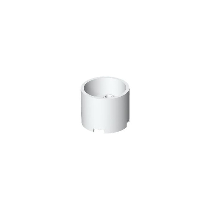 LEGO White Brick 3 x 3 x 2 Round with Recess and Axle Hole (73111 ...