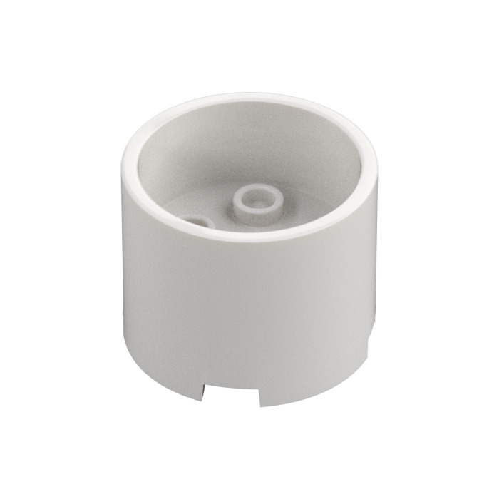 レゴ 白 レンガ 3 x 3 x 2 ラウンド と Recess と 車軸穴 と 黒 ロケット Rectangle マーキング (73111 ...