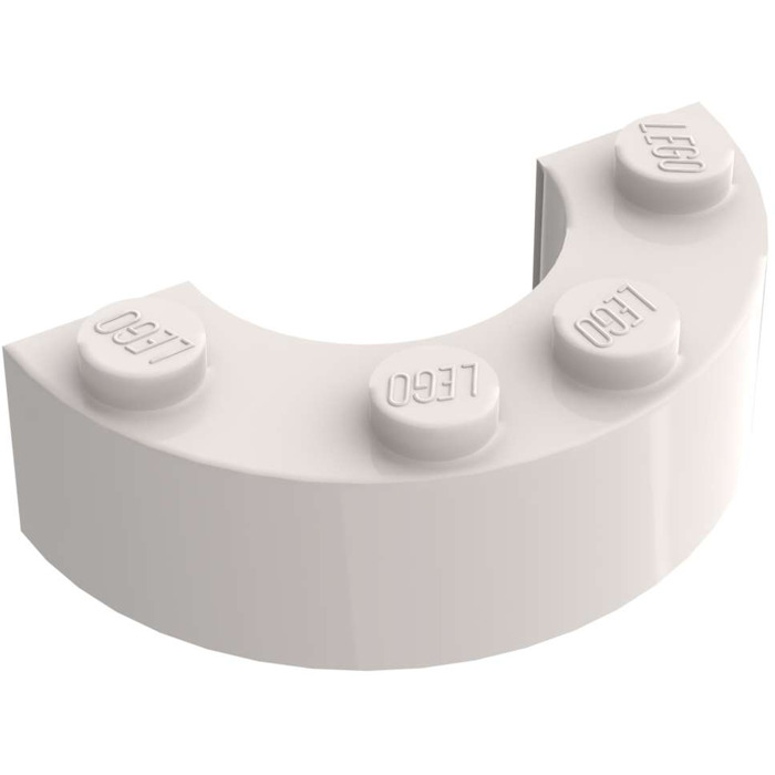 LEGO Brick 4 x 2 Round Half Circle without Stud Notches | Brick Owl