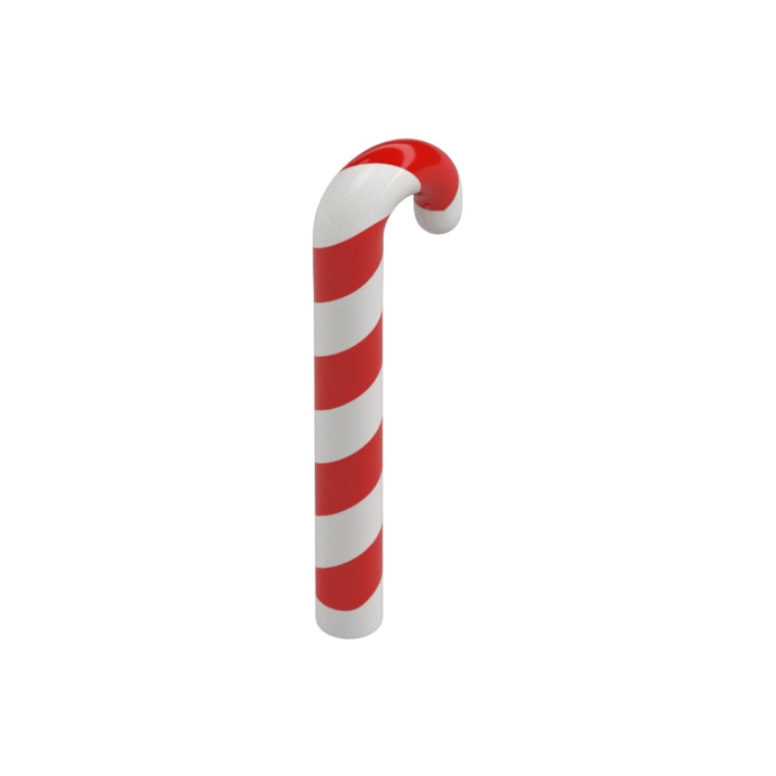 LEGO White Candy Cane with Red Stripes (1621) | Brick Owl - LEGO ...
