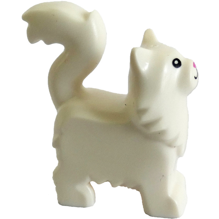 LEGO White Cat with Furry Chest | Brick Owl - LEGO Marketplace