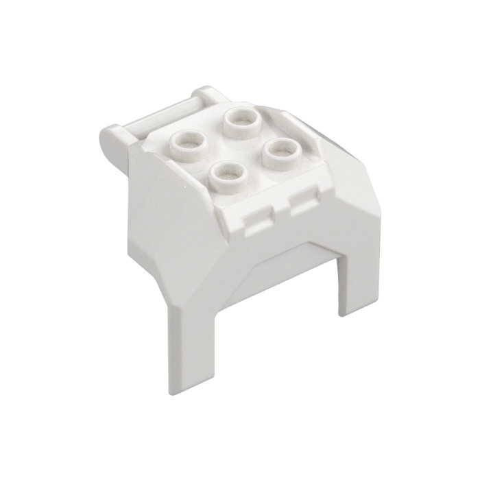 LEGO White Chest Armor with 4 Studs and Bar Handle (27167) | Brick Owl