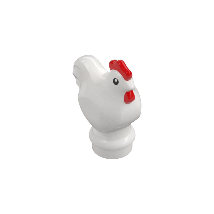 LEGO Chicken with Red (Wide Base) (1413 / 103915) | Brick Owl - LEGO ...