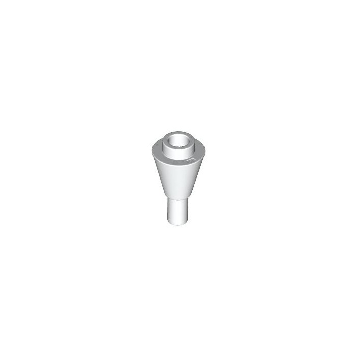 LEGO White Cone 1 x 1 Inverted with Bar (11610) | Brick Owl