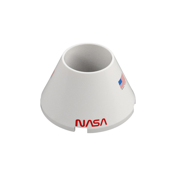 Lego Cone 4 X 4 X 2 Hollow With Nasa Logo 4742 108099 Brick Owl