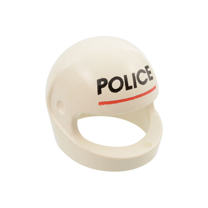 LEGO White Crash Helmet with Underlined Police (30124 / 81881) | Brick Owl