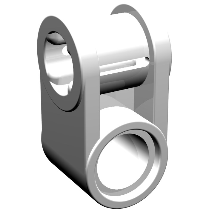 LEGO White Cross Block 90° 1 x 2 (Axle/Pin) (6536 / 40146) | Brick Owl ...