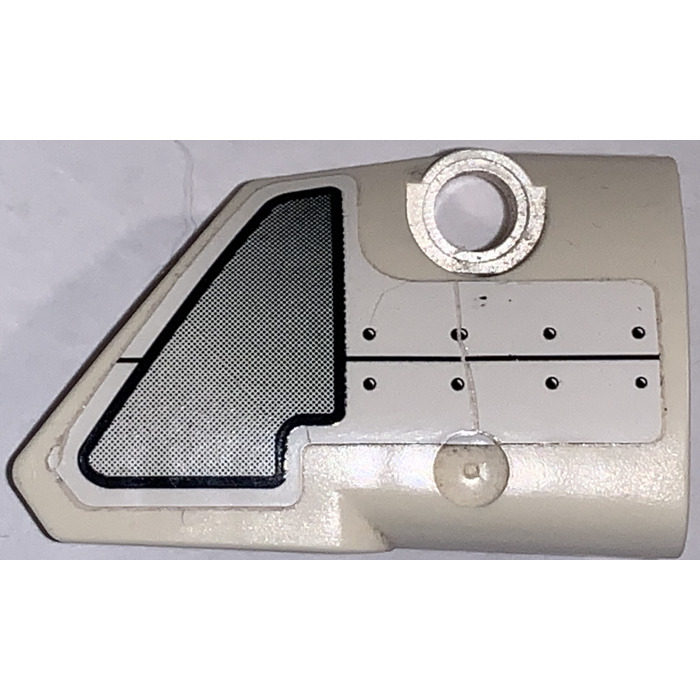 LEGO White Curved Panel 2 Right with Cockpit Sticker (87086) | Brick ...
