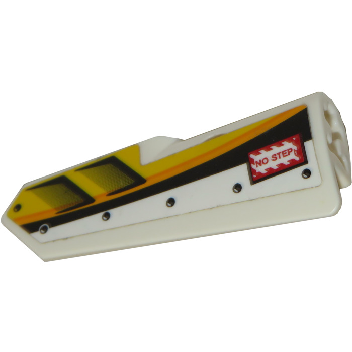 LEGO White Curved Panel 22 Left with No Step Sticker (11947) | Brick ...