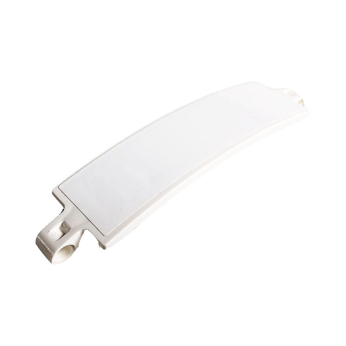 LEGO White Curved Panel 3 x 13 with Pin Holes with White Background ...