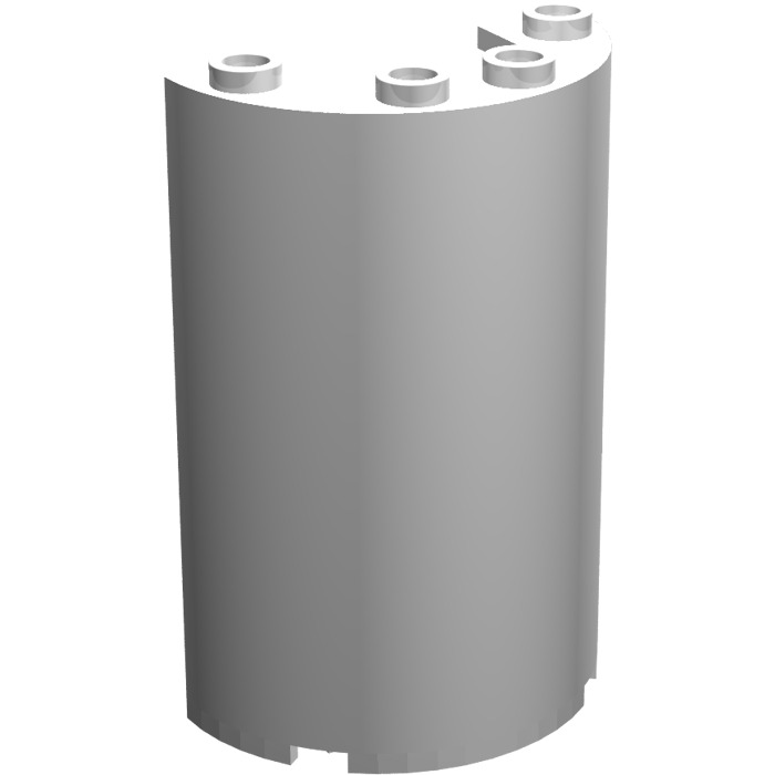 LEGO White Cylinder 2 x 4 x 5 Half (35313 / 85941) | Brick Owl - LEGO ...