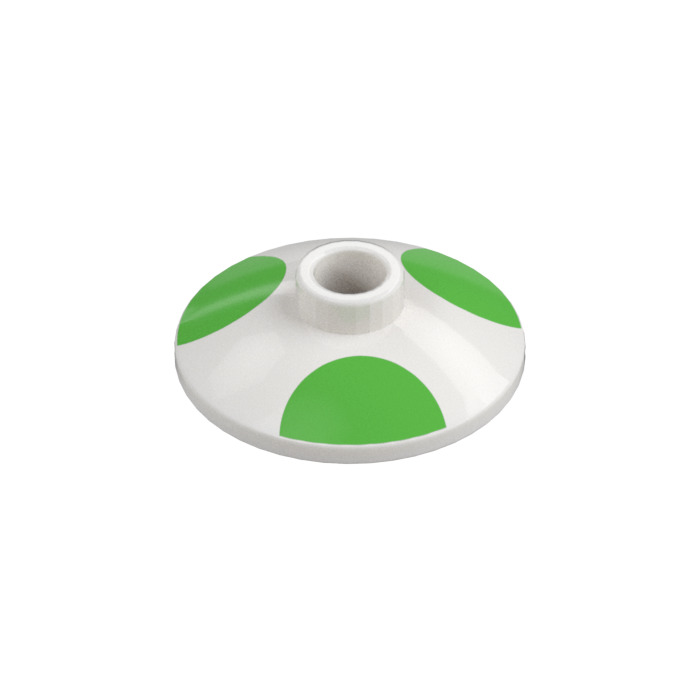 LEGO Dish 2 x 2 with Bright Green Spots (4740 / 110705) | Brick Owl ...