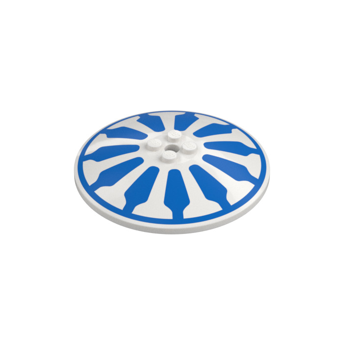 LEGO Dish 8 x 8 with Blue Shapes (3961) | Brick Owl - LEGO Marketplace