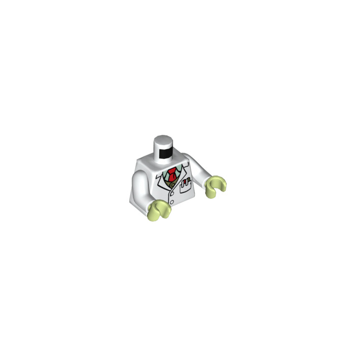 LEGO Weiß Dr. Bunsen Honeydew Minifig Torso (76382) | Brick Owl - LEGO ...