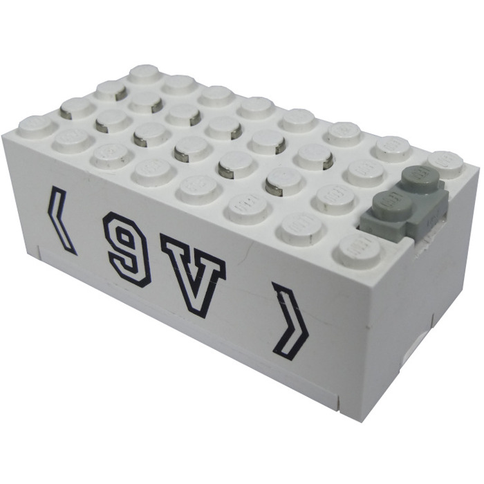 LEGO Electric 9V Battery Box 4 x 8 x 2.3 with Cover with "9V" (4760 ...