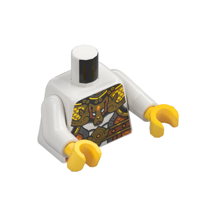 LEGO Erlang Shen with Shoulder Armor with Dragon Heads Minifig Torso ...