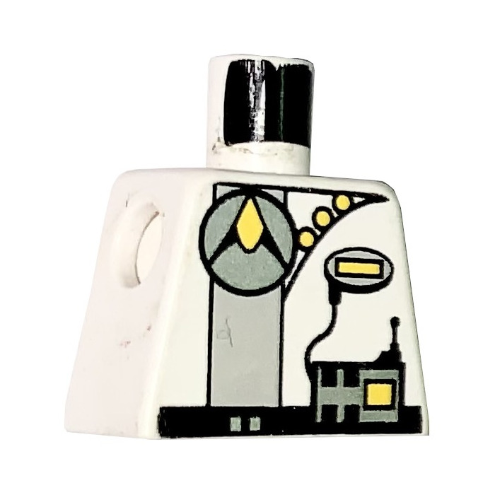 LEGO White Explorien Torso without Arms (973) | Brick Owl - LEGO ...