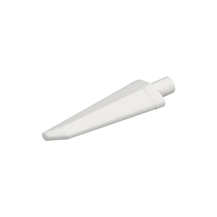 LEGO White Flexible Spike Blade with Bar End (64727) | Brick Owl