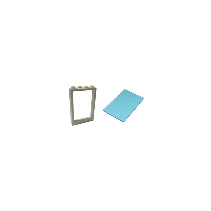 LEGO Frame 1 x 4 x 5 with Transparent Light Blue Glass (2493) | Brick Owl