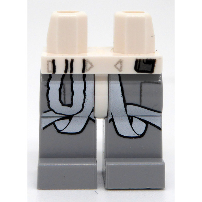 LEGO White Gray Squadron Pilot Minifigure Hips and Legs (18075 / 73200 ...