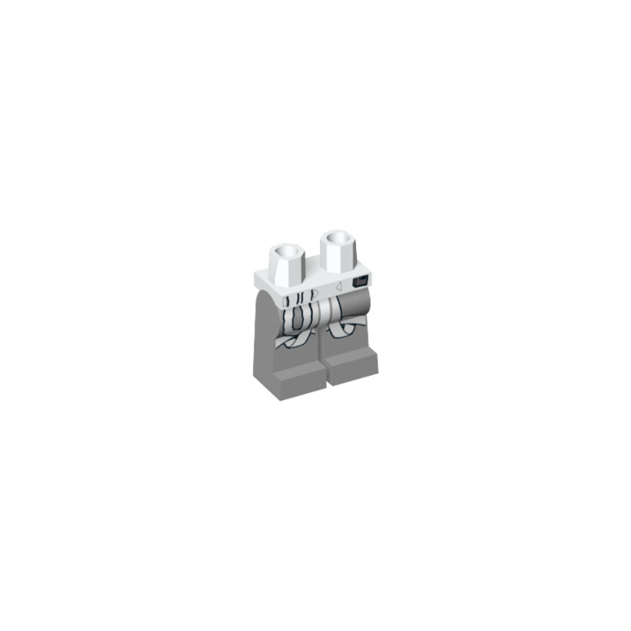 LEGO White Gray Squadron Pilot Minifigure Hips and Legs (18075 / 73200 ...