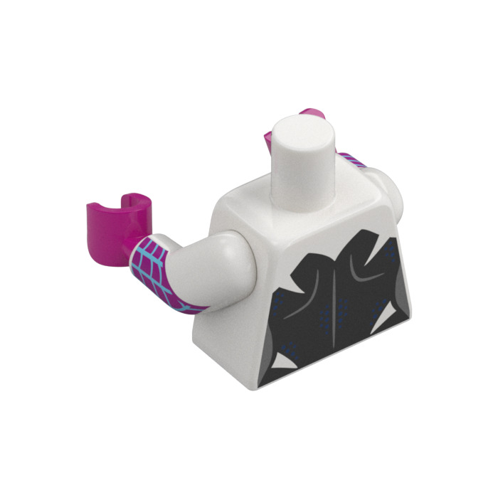 LEGO White Gwen Stacy / Spider Gwen Torso (973) | Brick Owl - LEGO ...