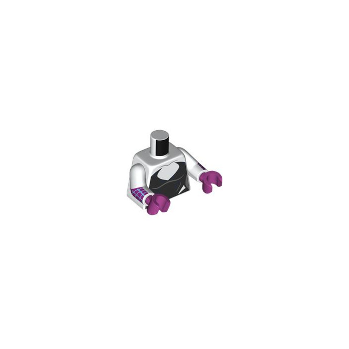 LEGO White Gwen Stacy / Spider Gwen Torso (973) | Brick Owl - LEGO ...