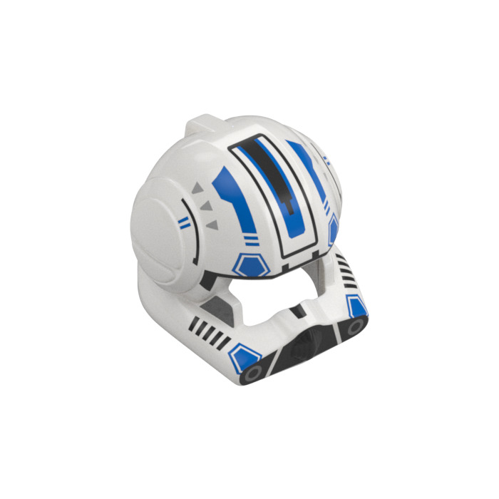 LEGO Helmet with Round Ear Pads with Blue and Black | Brick Owl - LEGO ...