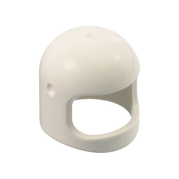 LEGO White Helmet with Thin Chinstrap and Visor Dimples (3842) | Brick ...