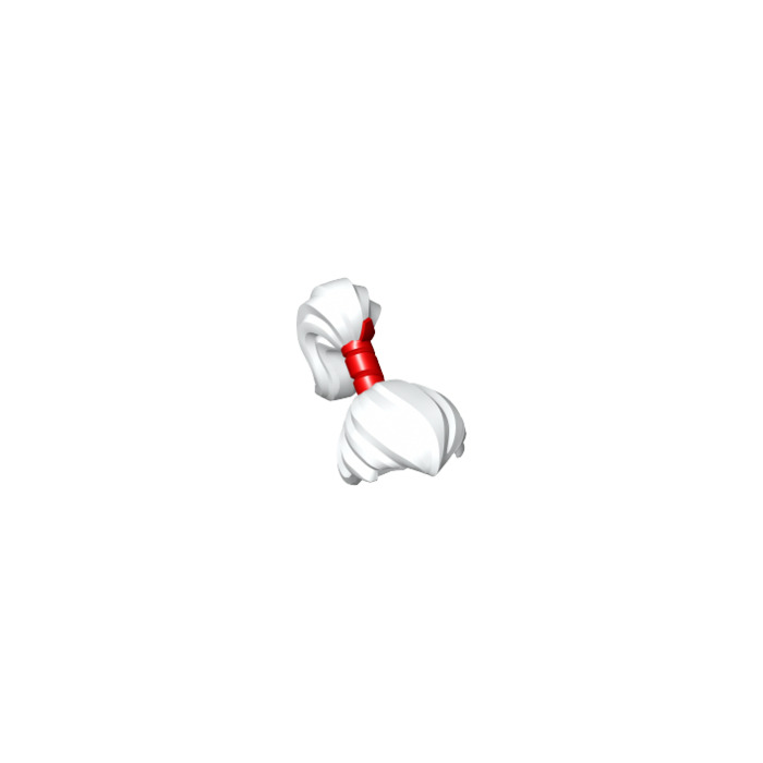 LEGO White High Ponytail with Dark Red Wrap (65425) | Brick Owl - LEGO ...