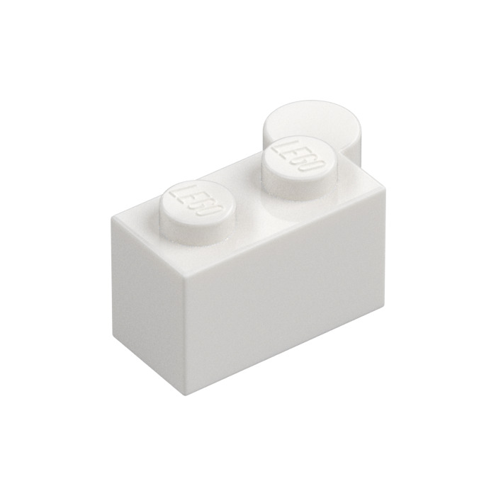 LEGO White Hinge Brick 1 x 4 Swivel Top (3830 / 65122) | Brick Owl ...