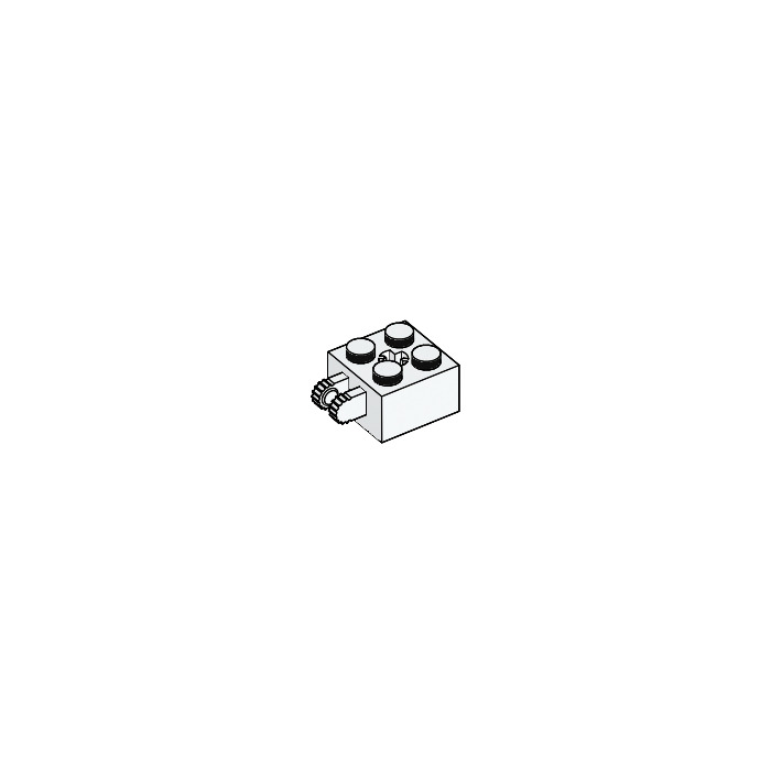 LEGO White Hinge Brick 2 x 2 with Dual Fingers (40902 / 53029) | Brick ...