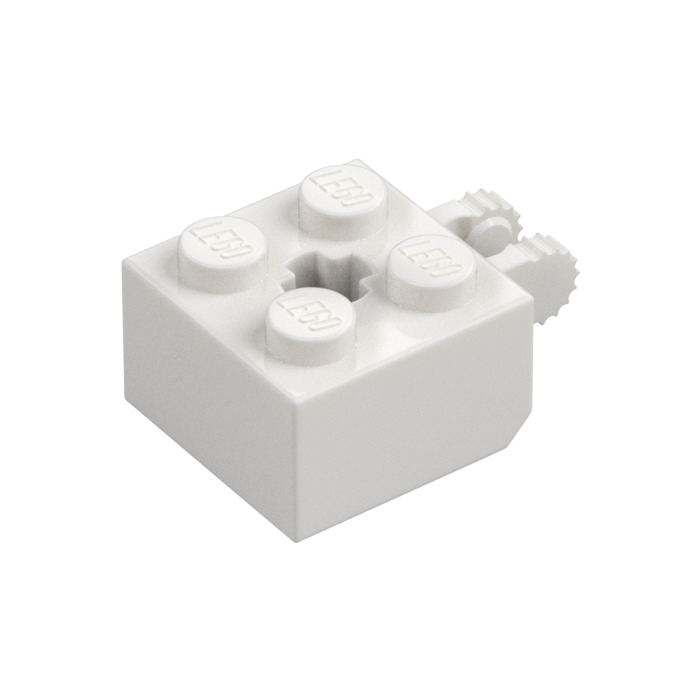 LEGO White Hinge Brick 2 x 2 with Dual Fingers (40902 / 53029) | Brick ...