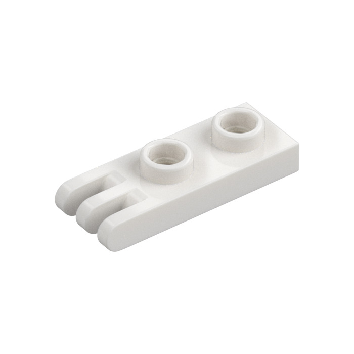 LEGO White Hinge Plate 1 x 2 with 3 fingers and Hollow Studs (4275 ...