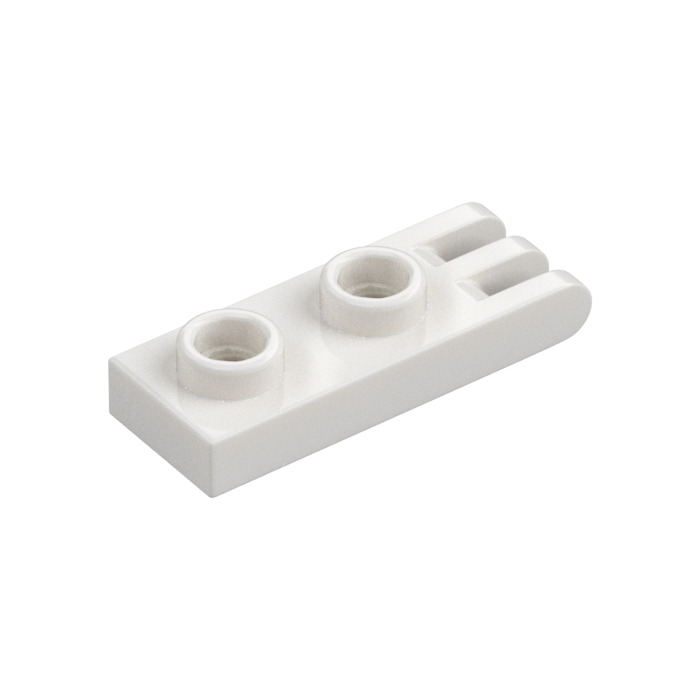 LEGO White Hinge Plate 1 x 2 with 3 fingers and Hollow Studs (4275 ...