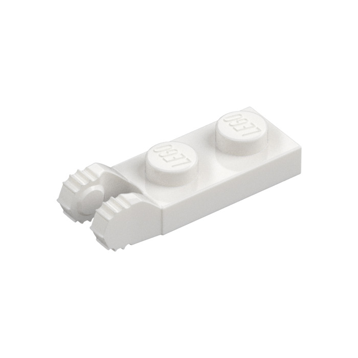 LEGO White Hinge Plate 1 x 2 with Dual Fingers (44302 / 54657) | Brick ...